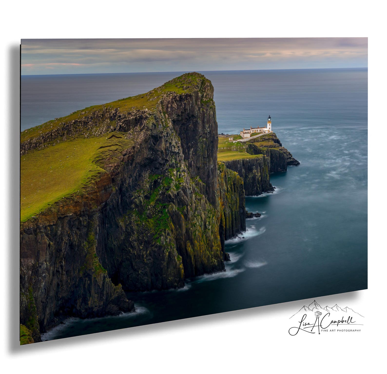 Scotland Neist Point Lighthouse Sunset Landscape Photography Print ...
