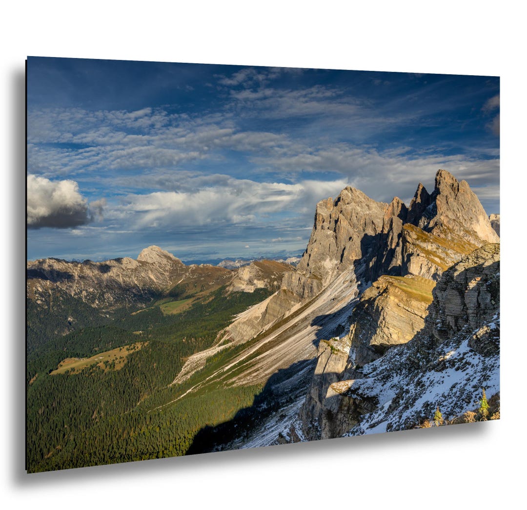 Dolomites Print, Seceda Ridge; Italy Landscape Photography, South Tyrol ...