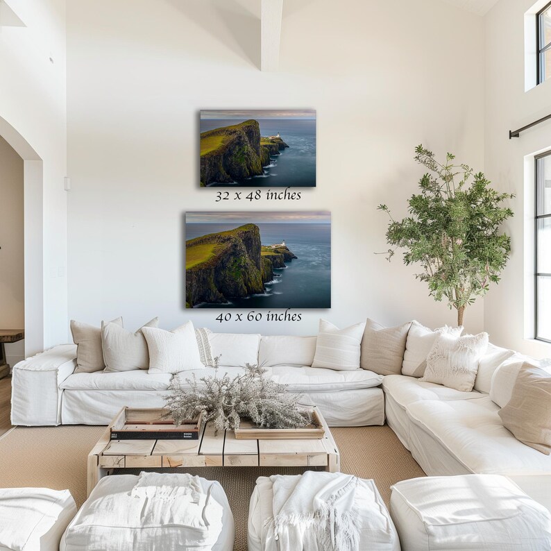 Scotland Neist Point Lighthouse Sunset Landscape Photography Print ...