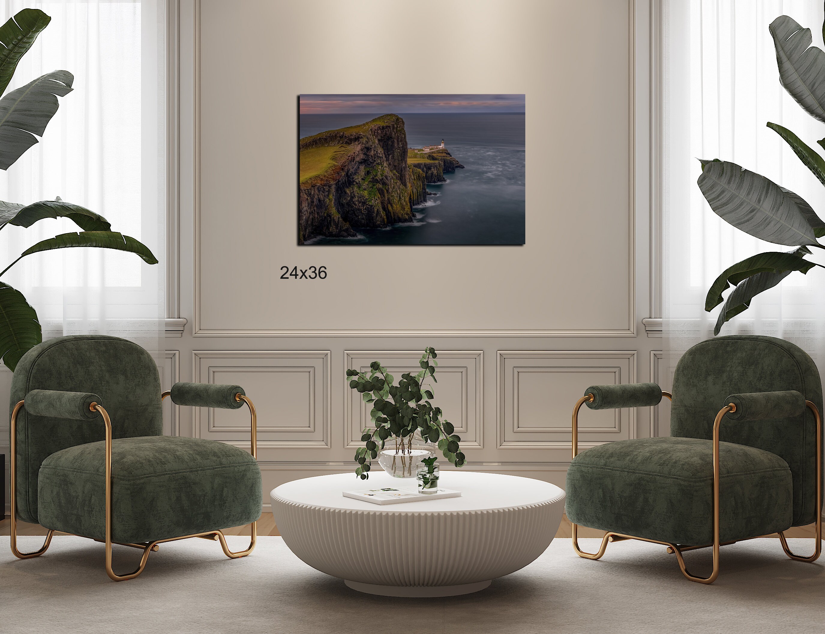 Scotland Neist Point Lighthouse Sunset Landscape Photography Print ...