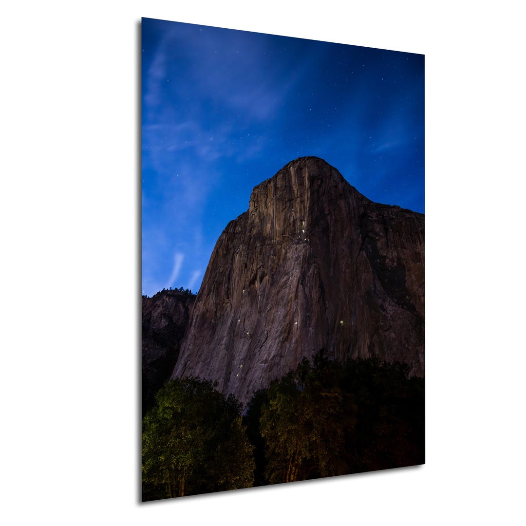 El Capitan at Night Print: Yosemite Rock Climbing Photography - Etsy