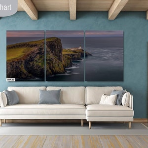 Scotland Neist Point Lighthouse Sunset Landscape Photography Print ...