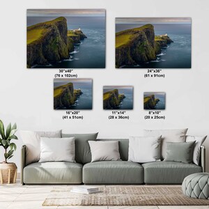 Scotland Neist Point Lighthouse Sunset Landscape Photography Print ...