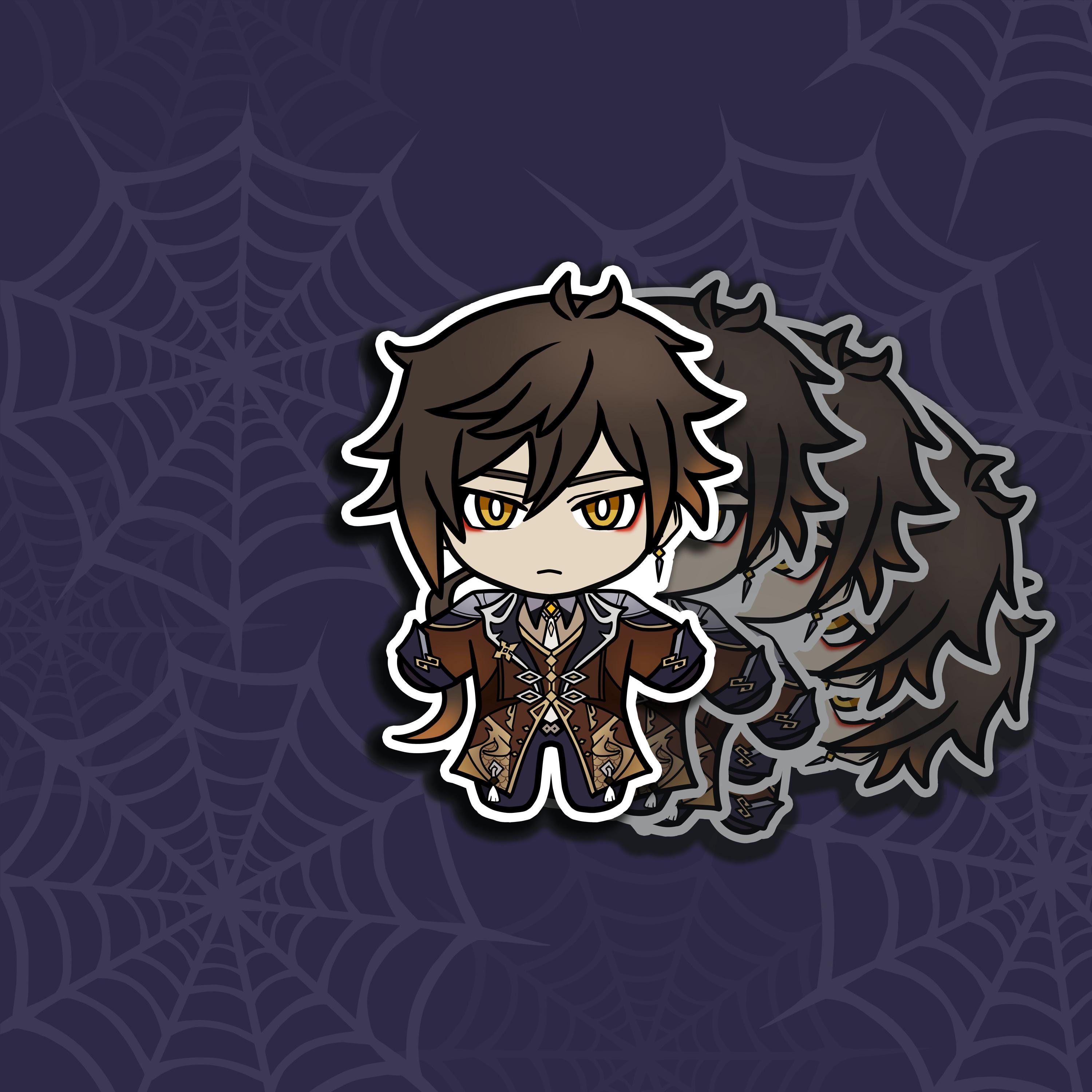 Zhongli Genshin Hoyoverse Vinyl Sticker - Etsy
