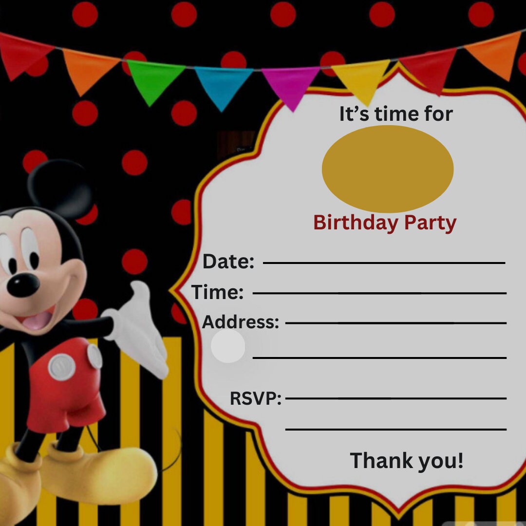 Kids Birthday Invitation Cards. - Etsy