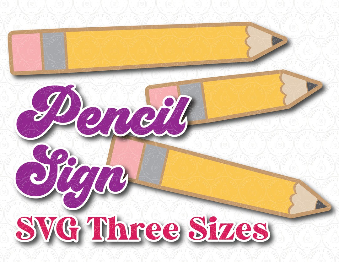 Pencil Sign Glowforge File Teacher Classroom Sign Gift SVG Laser Cut ...
