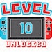 Level 10 Unlocked SVG Switch Birthday Shirt Design Gamer Tenth 10th ...
