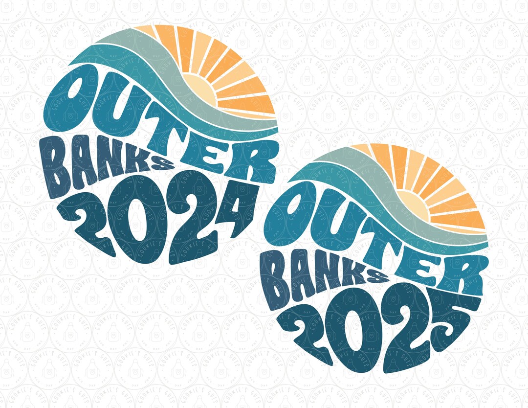 Outer Banks 2024 2025 SVG Beach Vibes PNG OBX North Carolina Vacation ...