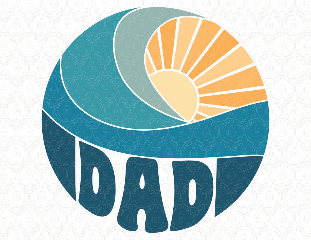 Dad Beach Wave SVG Matches the Big One First Birthday Dxf Png - Etsy