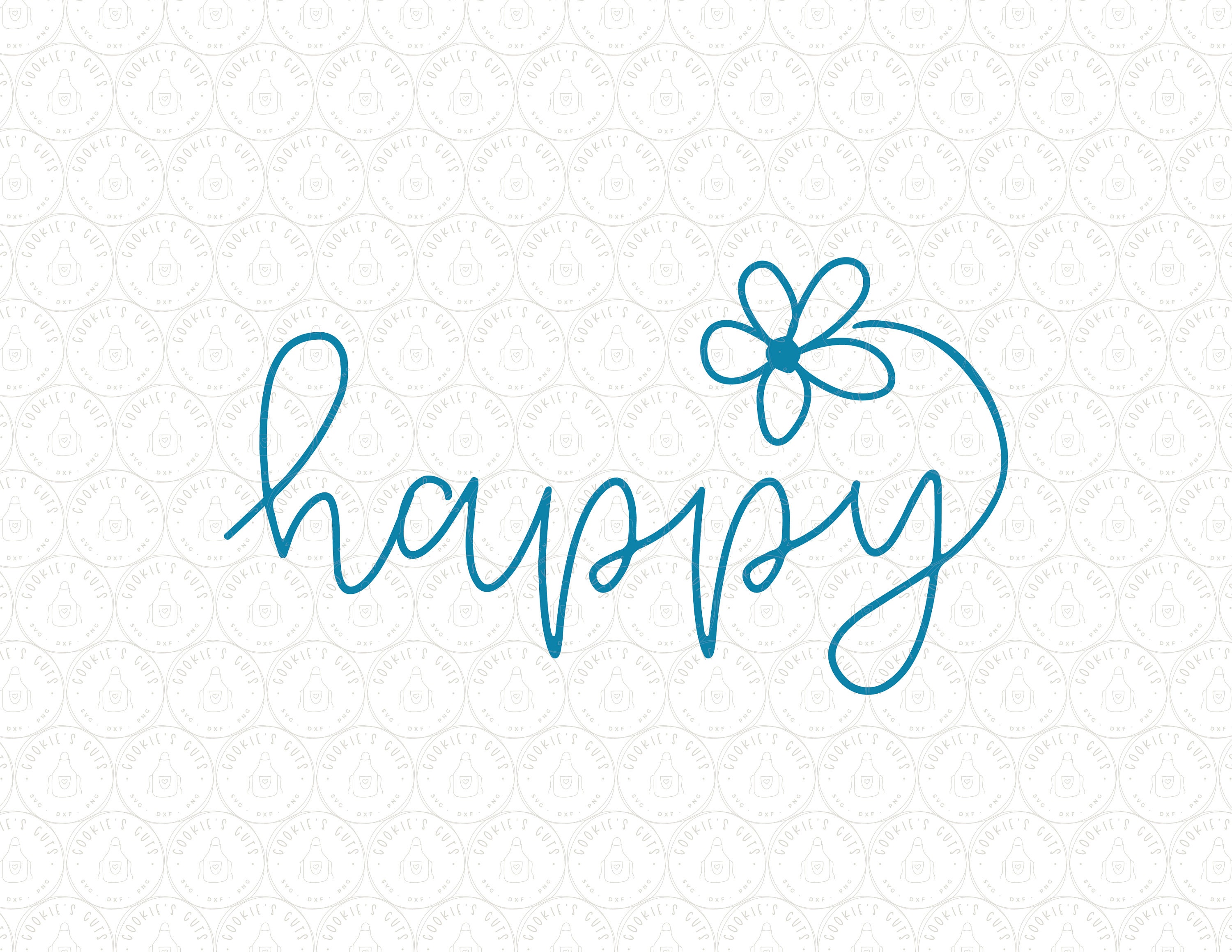 Happy SVG DXF Happiness Cut File for Cricut® and Silhouette - Etsy Ireland