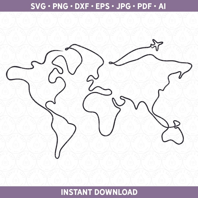 World Map Vinyl - Etsy