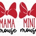 WDW Mama Mouse and Mini Mouse SVG Pack, Minnie Mommy & Me Shirts ...