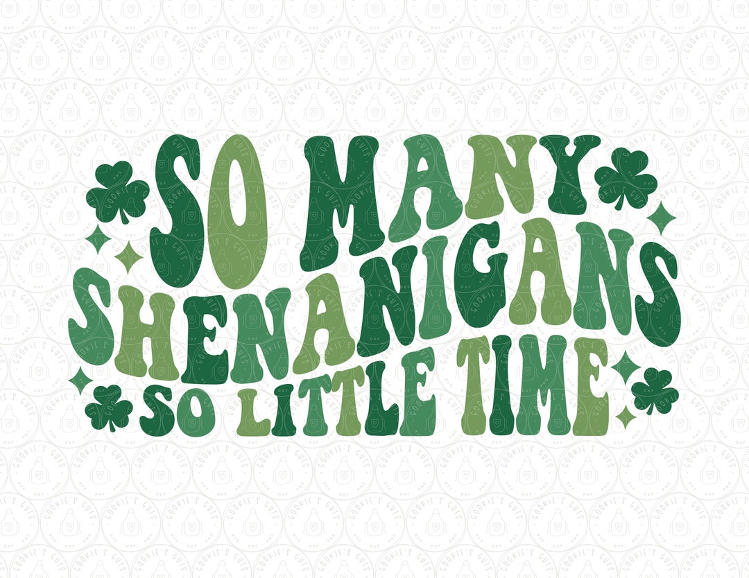 Shenanigans SVG PNG DXF Funny Saint Patrick's Day Shirt Cut File for ...