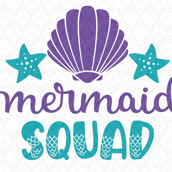 Mermaid Squad - Etsy