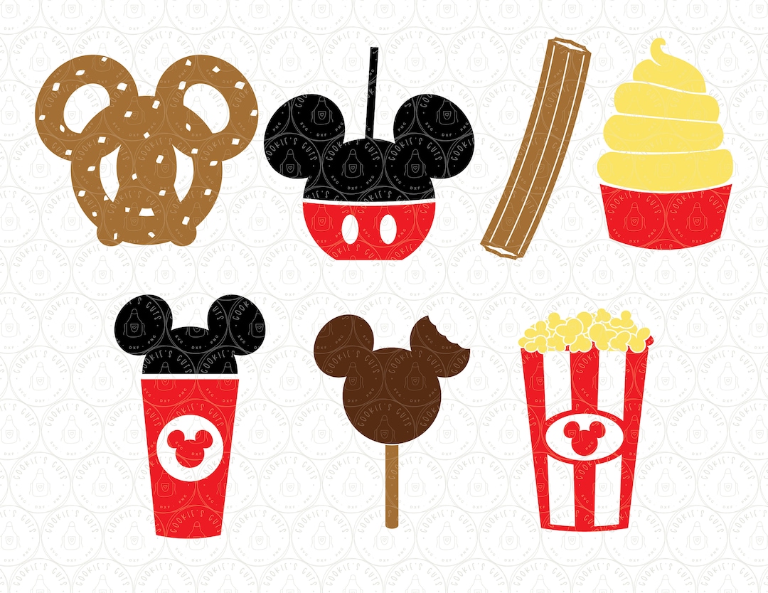 Mickey Bar SVG Pineapple Whip Churro Magical Park Kingdoms Here for the ...