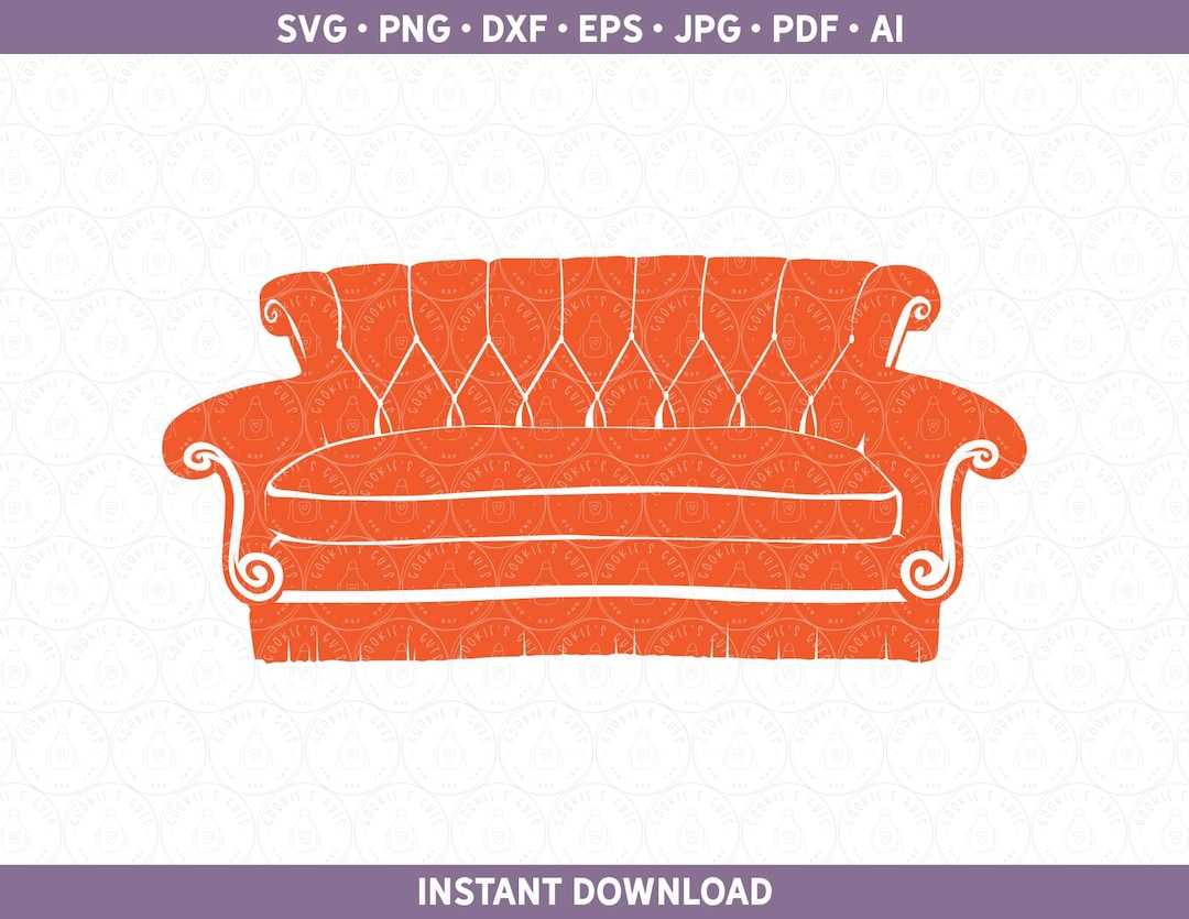 Friends SVG | Friends Couch PNG DXF | Friends Couch Htv Vinyl Vector ...