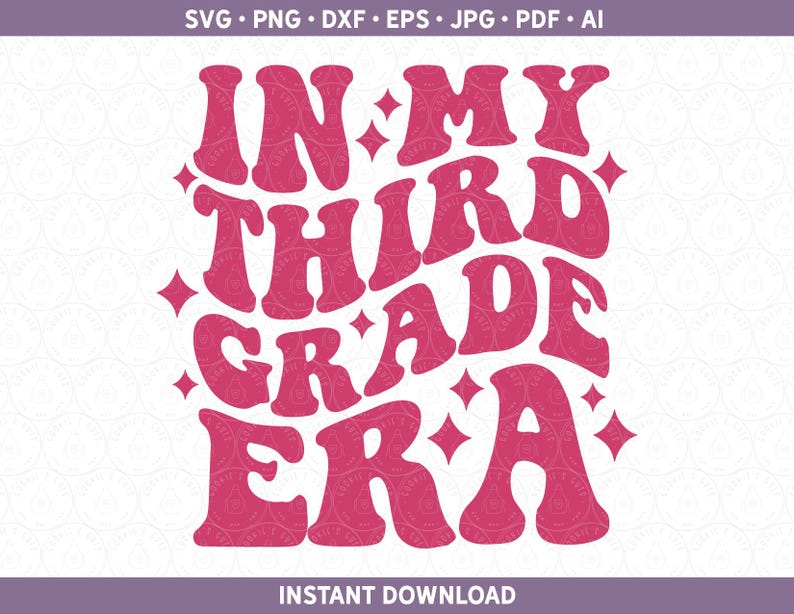 Third Grade First Day SVG in My Third Grade Era Shirt Design, Retro ...