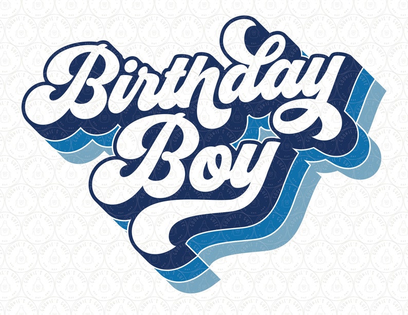 Retro Birthday Boy SVG DXF First Birthday Dude HTV Heat Transfer Vinyl ...
