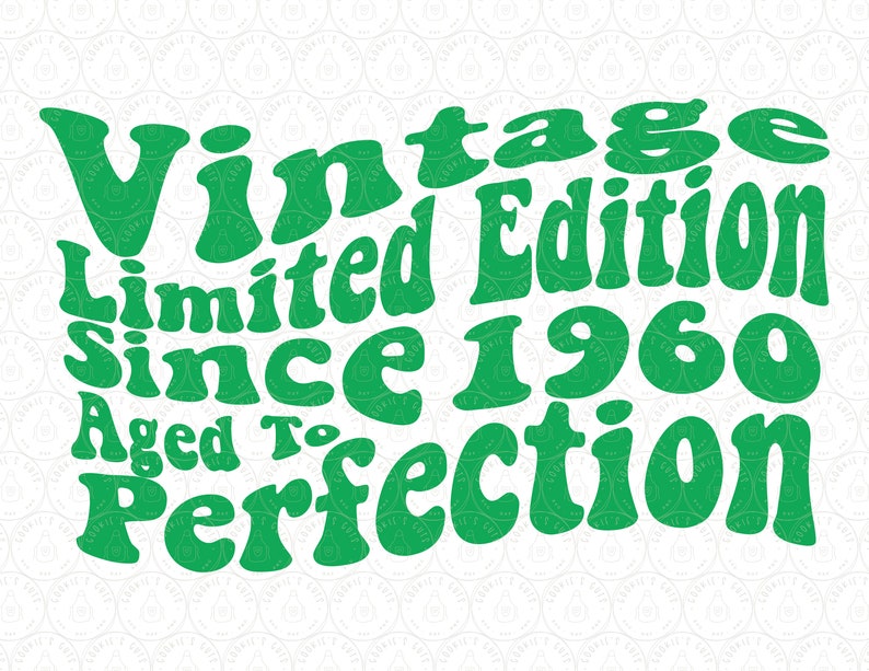 Vintage 1960 SVG DXF PNG Files 1960s Birthday Shirt Svg 60s - Etsy