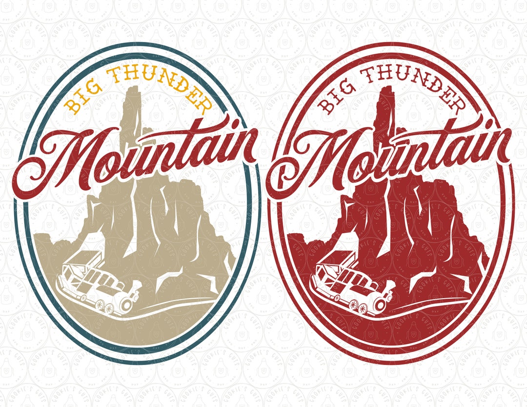 Big Thunder SVG Mountain With Rail Road Magical Land Kingdom - Etsy