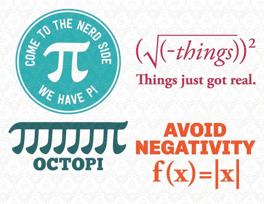 Math Svgs Math Teacher Humor Cut Files for for Cricut® and Silhouette ...