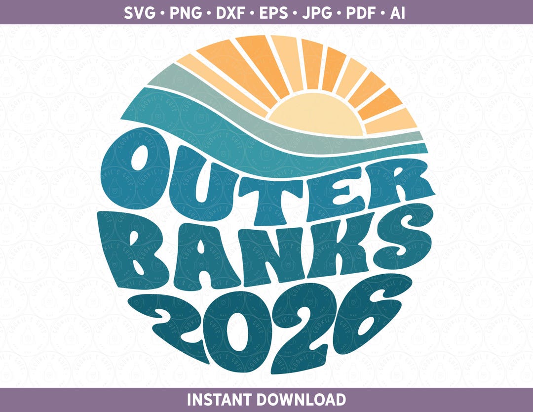 Outer Banks 2026 SVG | Beach Vibes PNG | OBX North Carolina Vacation ...