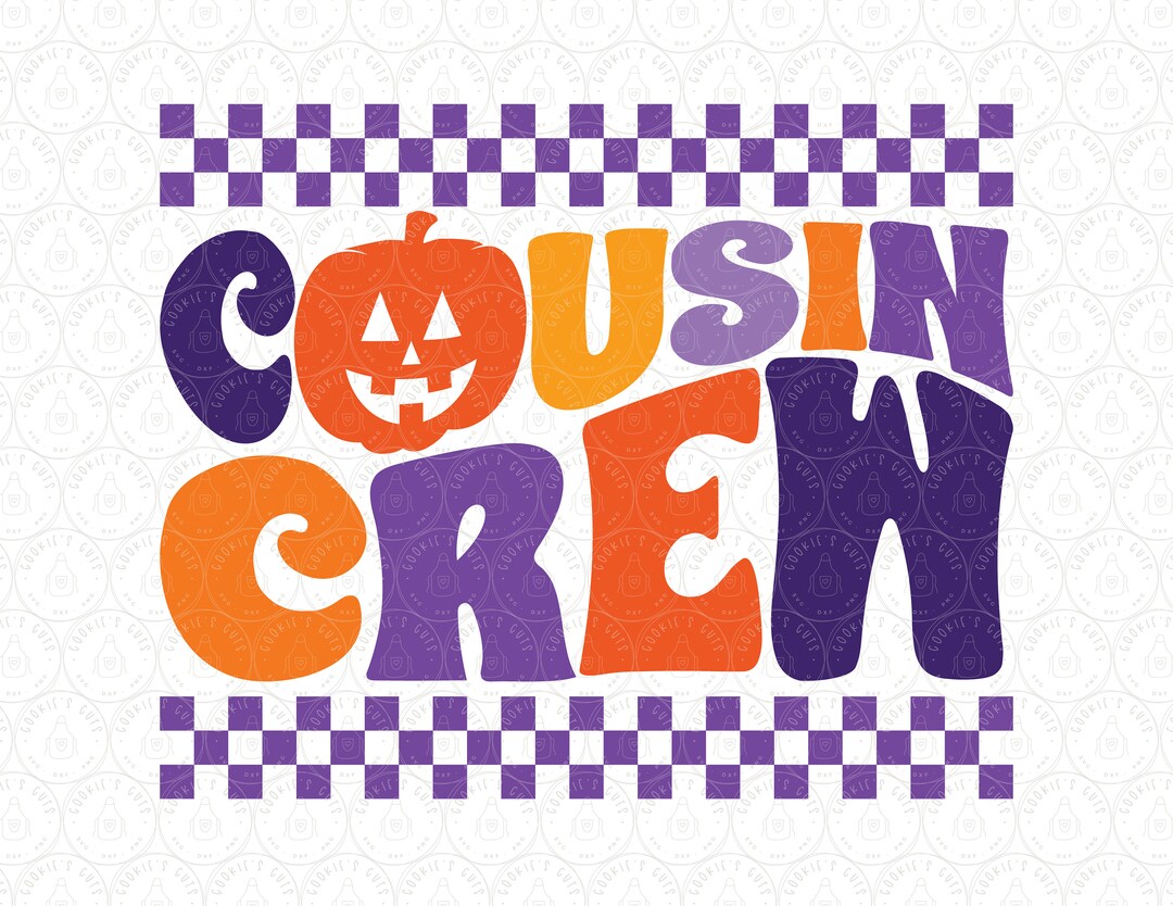 Halloween Cousins Crew SVG Pumpkin Matching Cousin Shirts Cut File HTV ...