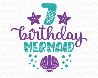 Mermaid 7 Svg - Etsy