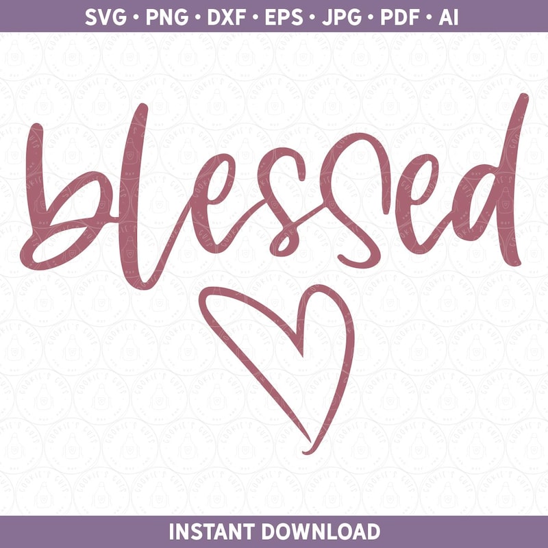 Blessed Svg - Etsy
