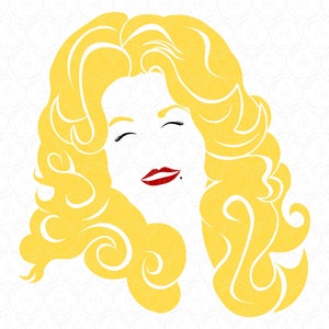 Vintage Dolly SVG DXF PNG | Parton Svg Cut File for Silhouette / Cricut ...