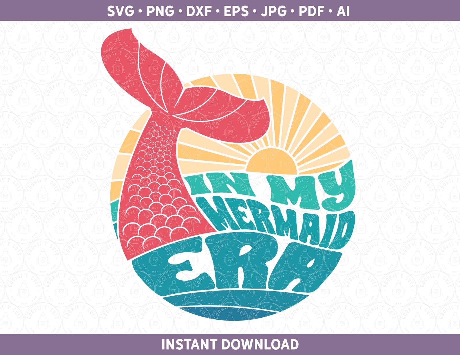 Mermaid SVG | in My Mermaid Era PNG DXF | Mermaids Shirt Design ...