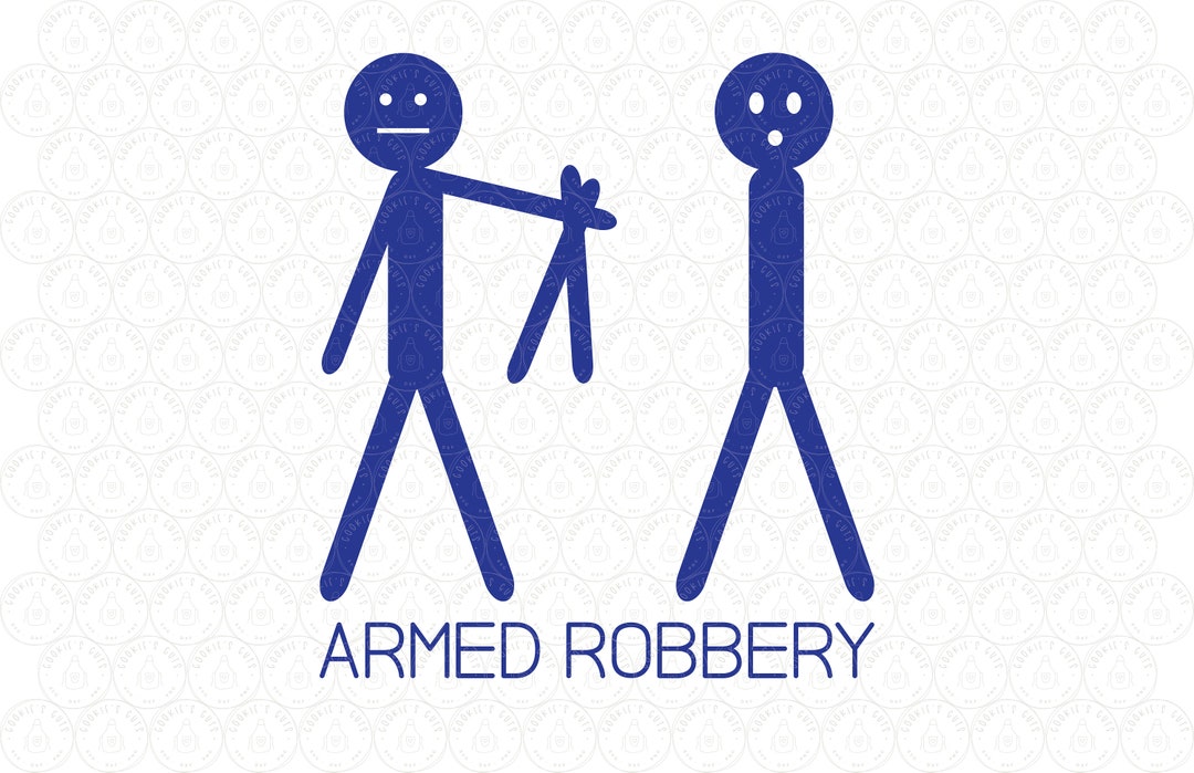 Armed Robbery Funny Pun SVG Stick Figures SVG Funny Saying Shirt, Joke ...