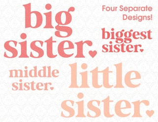 Lil Middle Big Sis - Etsy