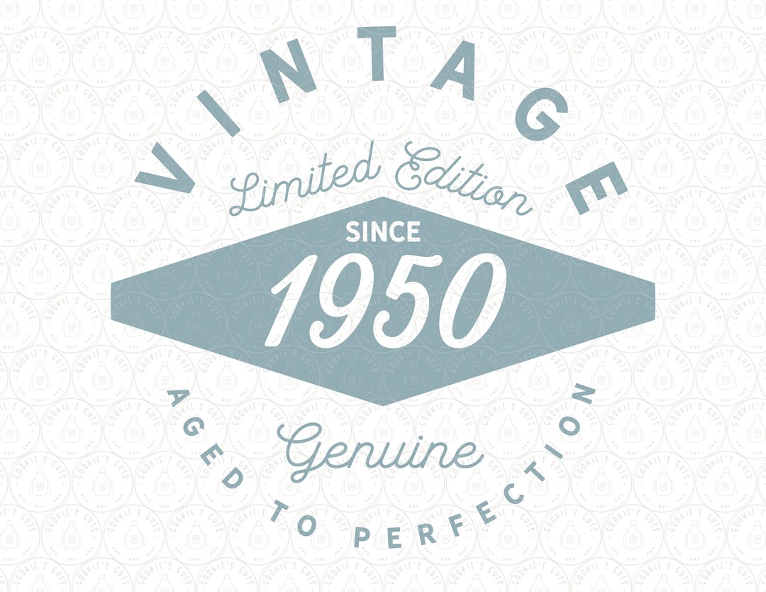 Vintage 1950 SVG DXF PNG Files, Retro Birthday Shirt Svg, 50s Birth ...