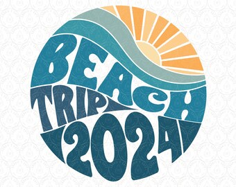 Spring Break 2024 SVG Beach Vibes PNG DXF Mermaid Mode Ocean Vacation ...