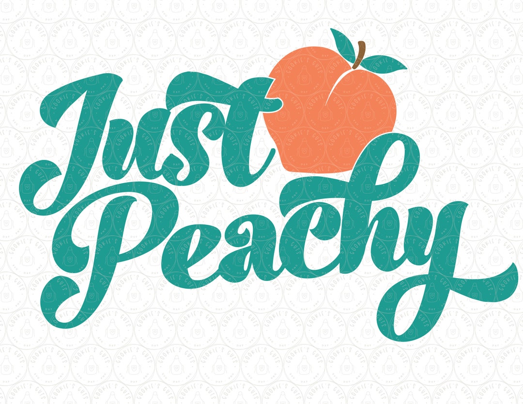 Just Peachy SVG 70s / 80's Southern SVG for Cute Women's T-shirt ...