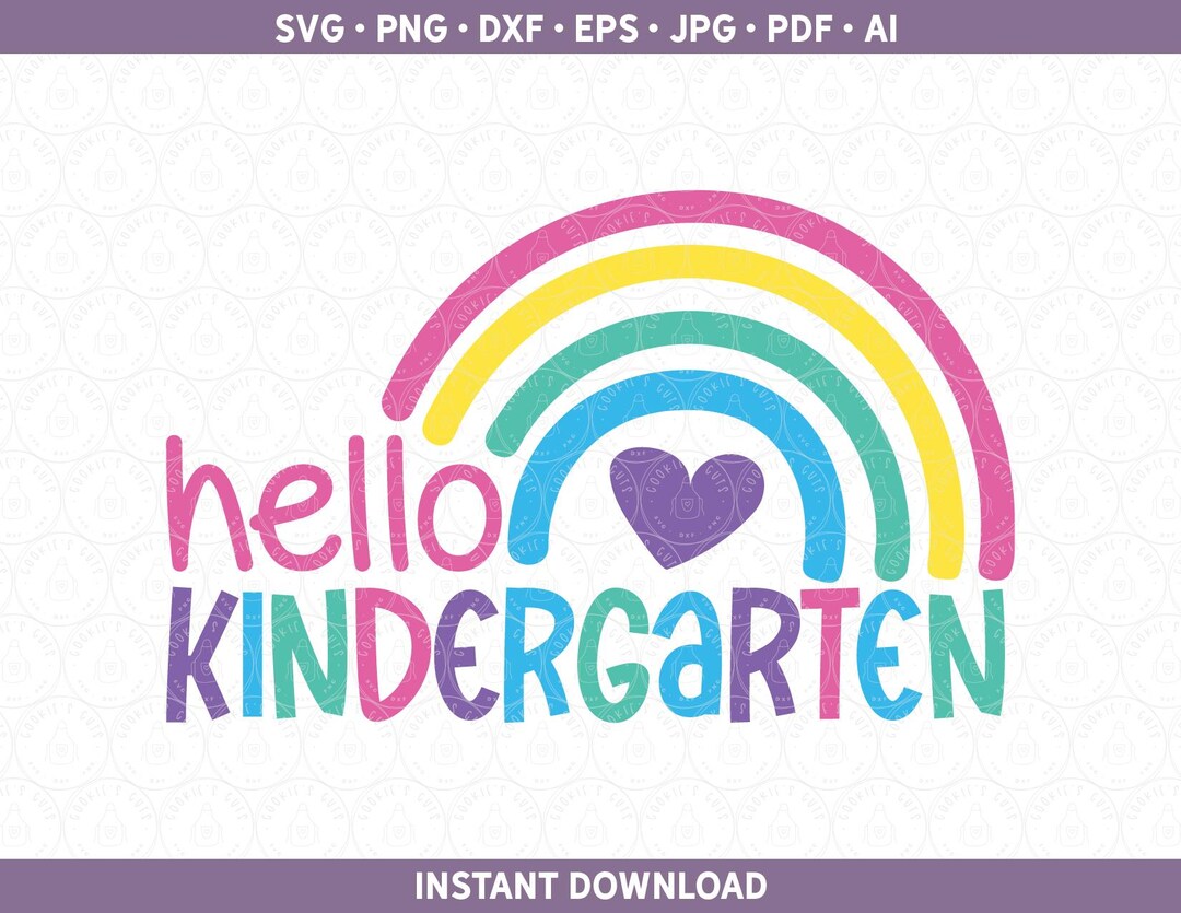 Hello Kindergarten SVG First Day of School Shirt Design, Student ...