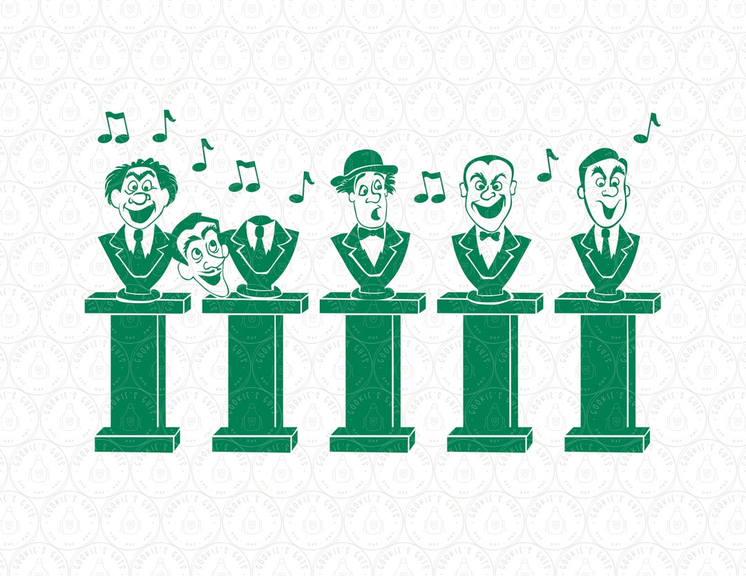 Haunted Mansion SVG Grim Grinning Ghosts SVG Singing Busts Cut Files ...