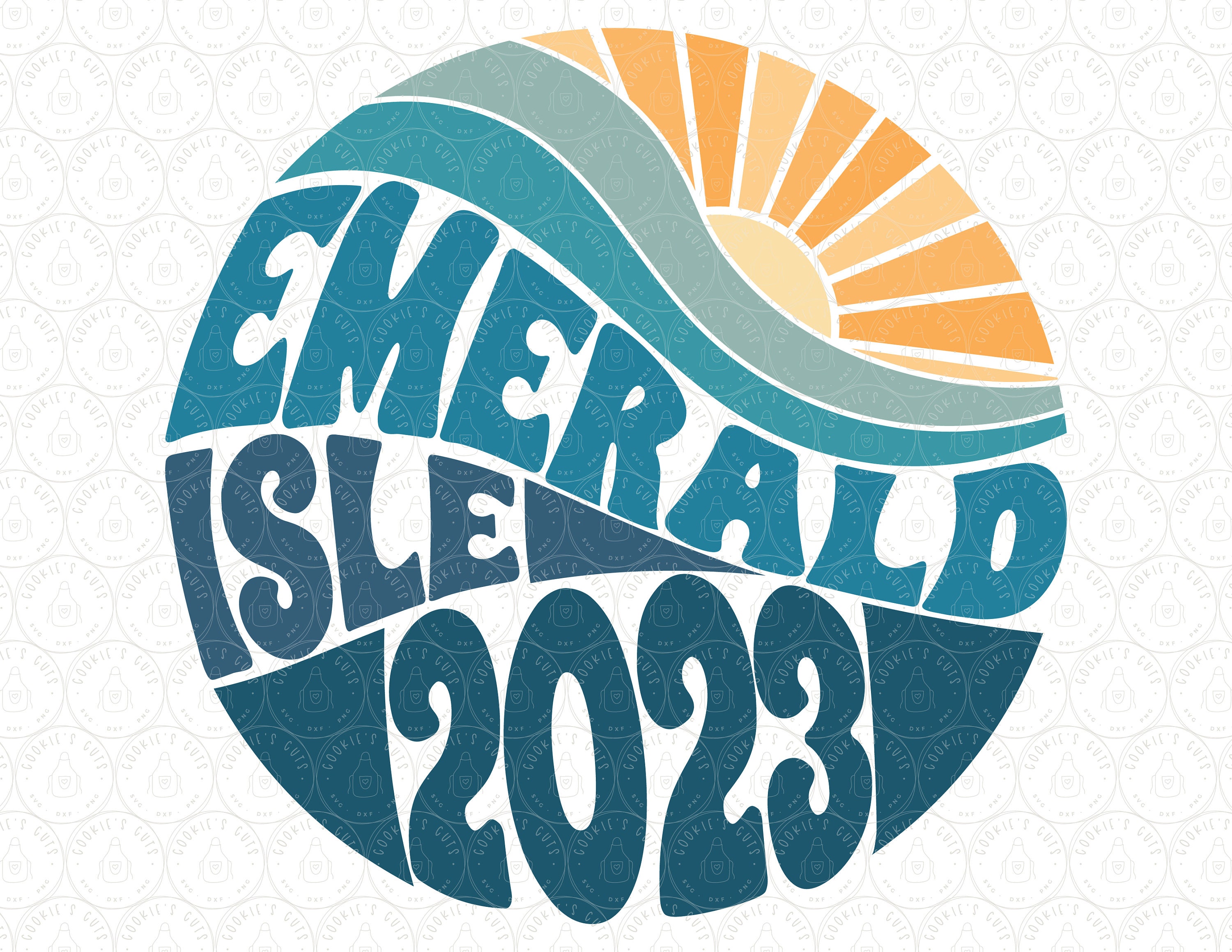 Emerald Isle 2023 SVG Beach Vibes PNG DXF Emerald Isle Svg - Etsy