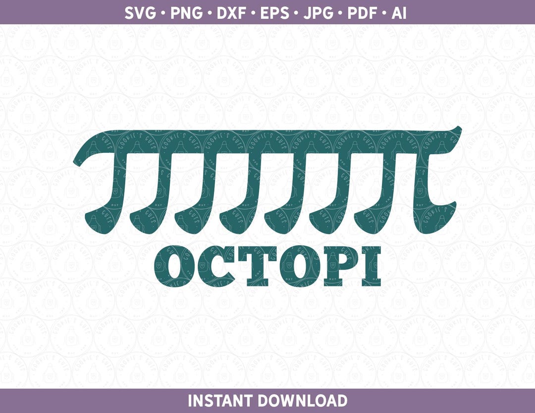 Pi SVG DXF PNG | Funny Pi Day Cut File for Cricut® / Silhouette Pdf Eps ...