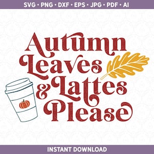 Fall SVG, Autumn SVG DXF, Fall Coffee Svg, Fall Shirt Design,| Autmn ...