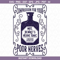 Pemberley, Pride and Prejudice, Cricut Digital Download - PNG JPG SVG ...
