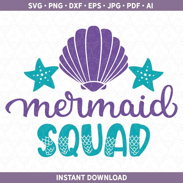 Mermaid Squad - Etsy