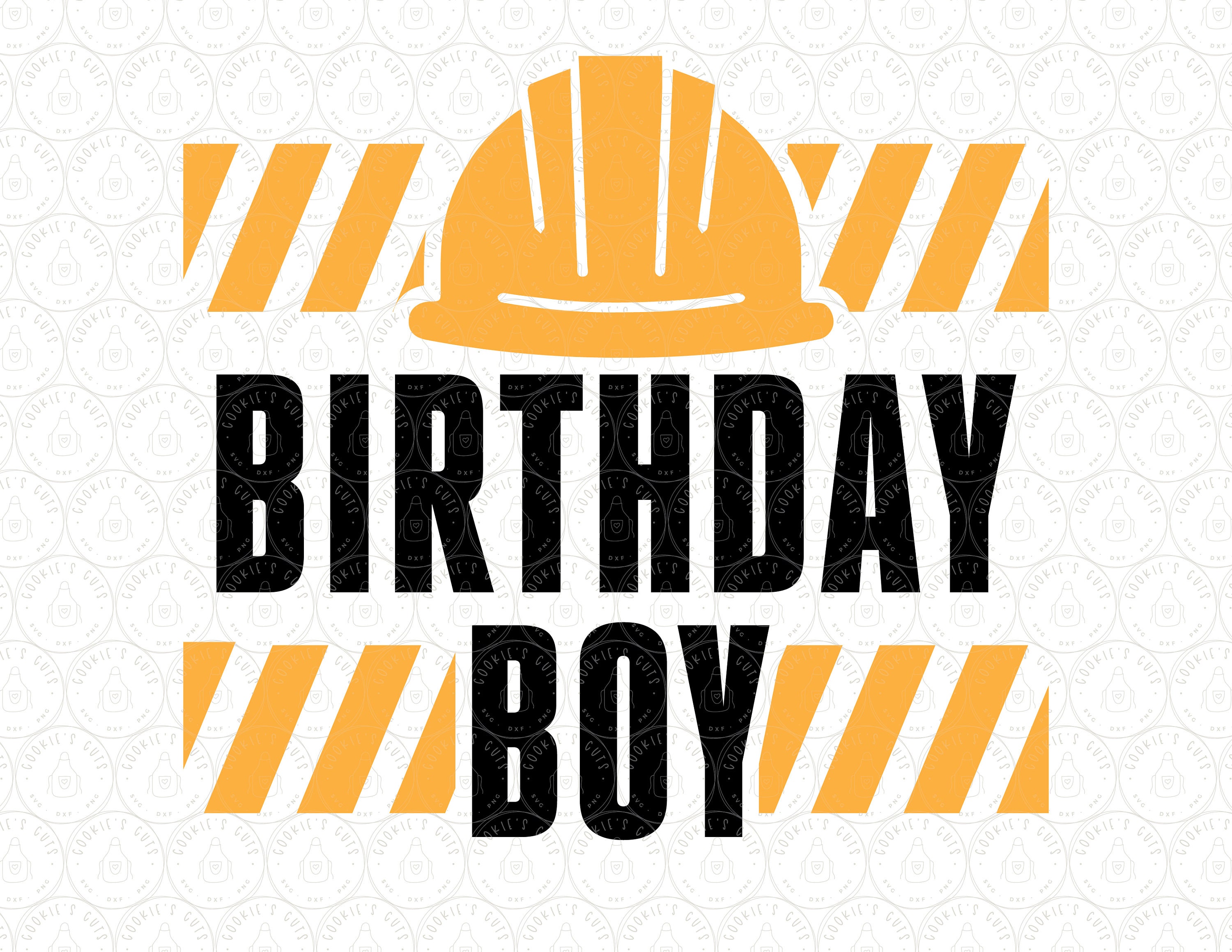 Construction Birthday Boy SVG DXF, Party Shirt PNG, Engineer Contractor ...