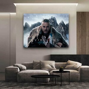 Vikings | Ragnar Lothbrok | Tv-show | Motivational | Art Work | Wall ...
