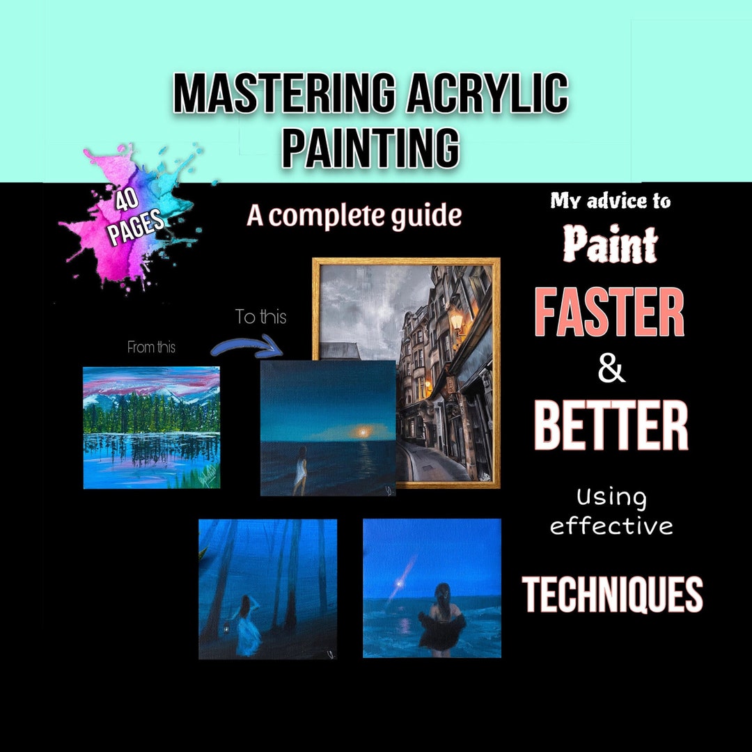 E-book - Mastering Acrylic Painting: a Complete Guide - Etsy