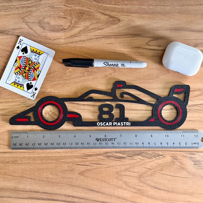 F1 Car Silhouette Wall Art | Customizable Name & Number | 3D Formula 1 ...