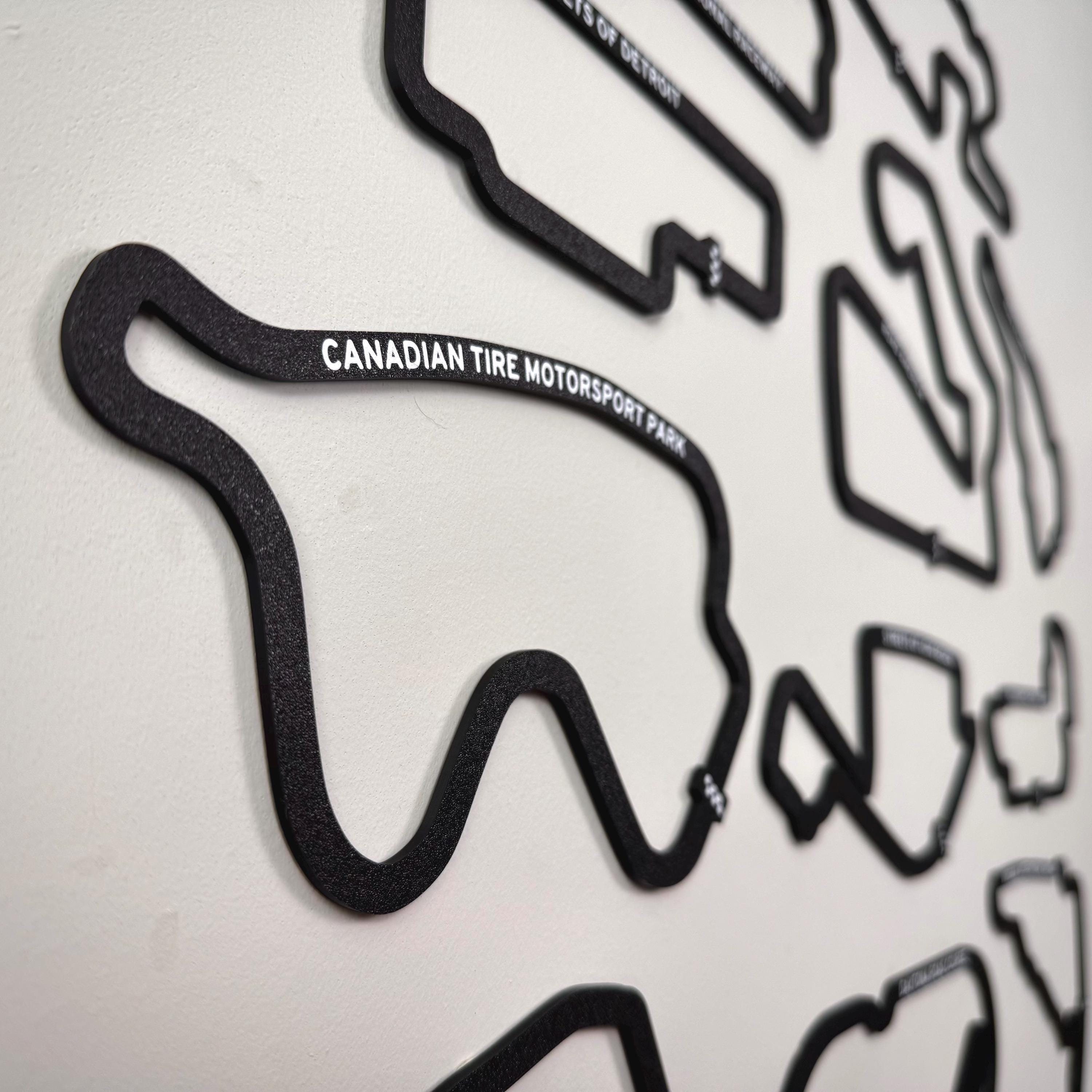IMSA Track Wall Art Set - 2026 Season Circuits - 3D Track Layout Decor ...