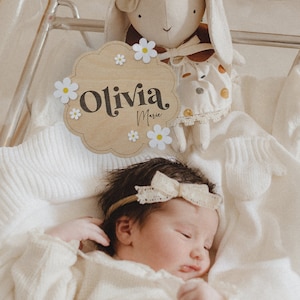 Daisy Birth Announcement Name Sign, Sign for Baby Name Reveal ...