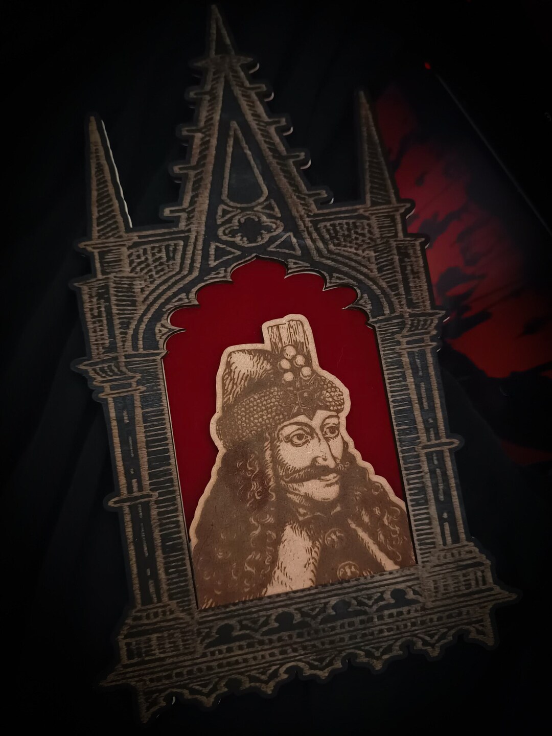 Gothic Frame Vlad the Impaler Disturbing Vampire Art Unique Decoration ...